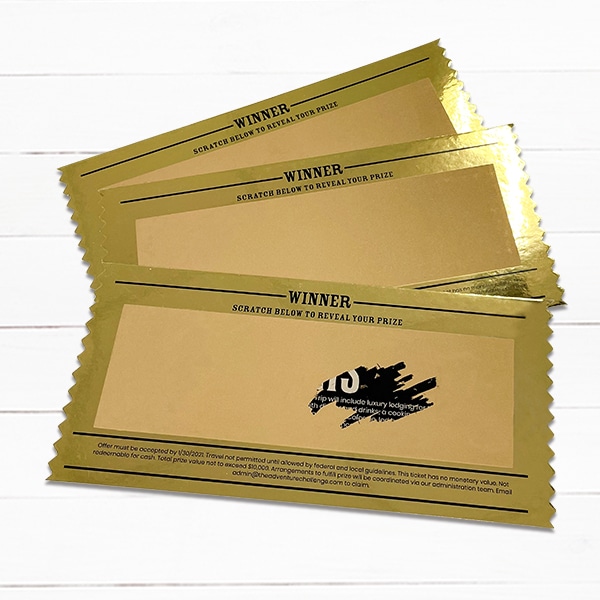 Custom Scratch-Off Card Printing and Ticket Printing