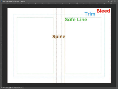 How to Use a Custom Book Cover template in Adobe Photoshop